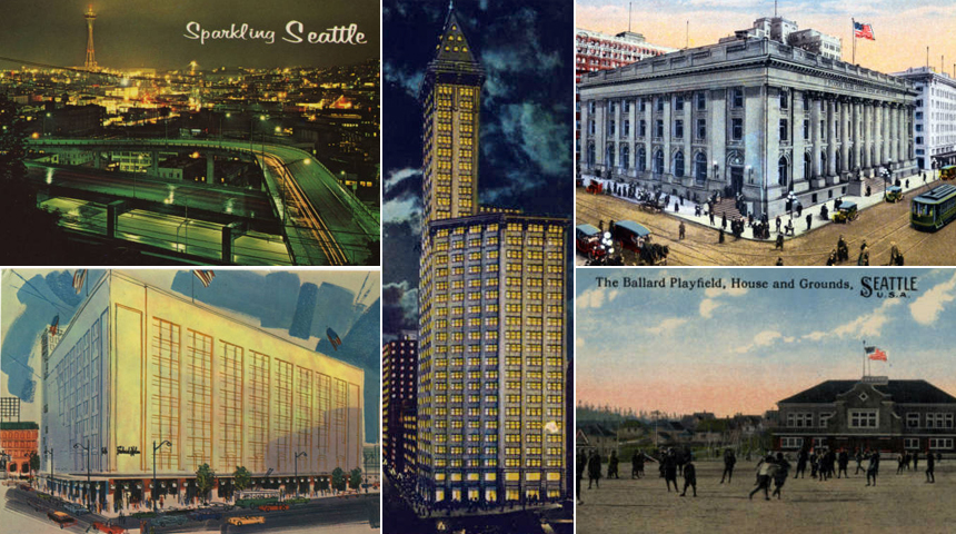 Seattle in postcards
