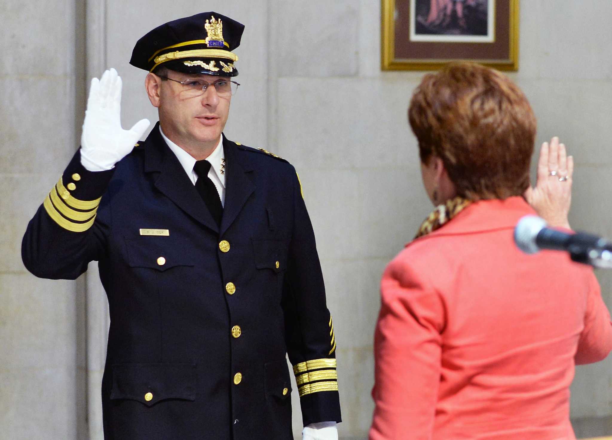 Cox sworn in as Albany police chief