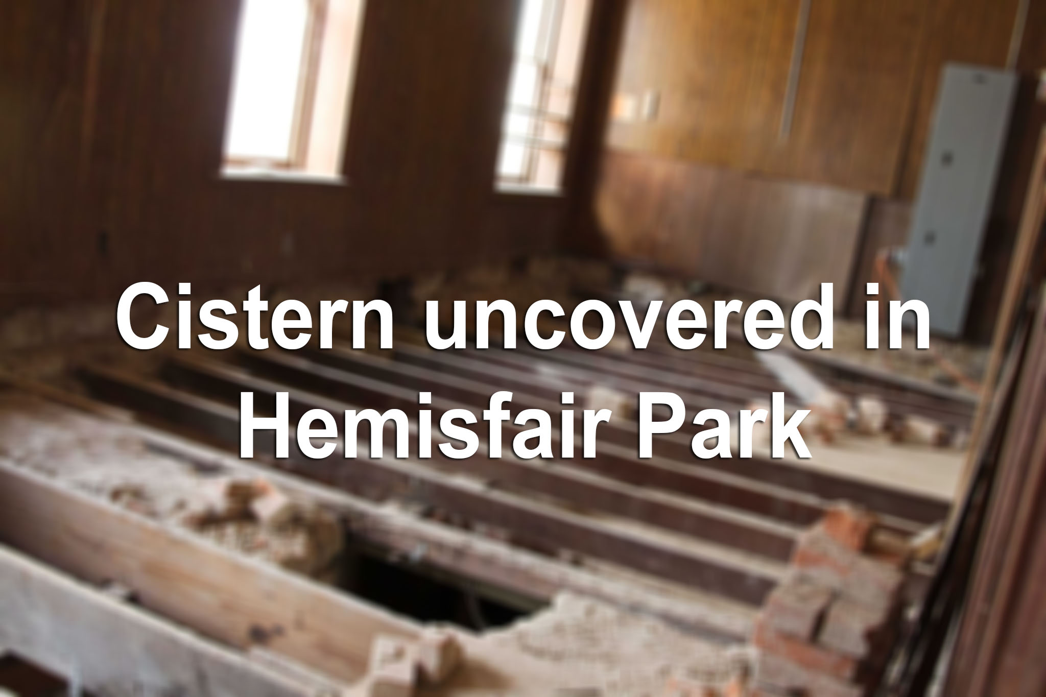 Architecture firm finds century-old cistern under Halff House in ...