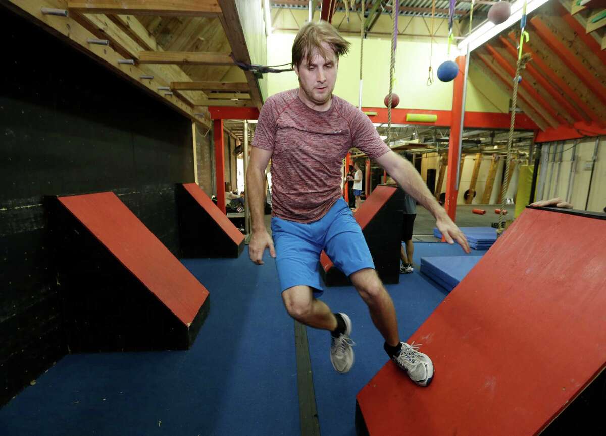 American ninja warriors train for TV challenge in Houston gym