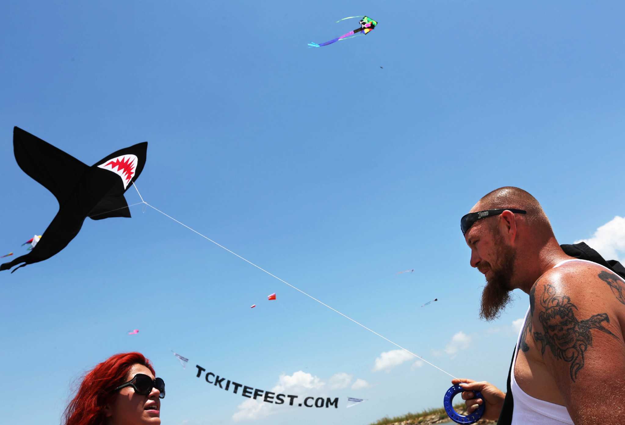 Kites fly high over Texas City