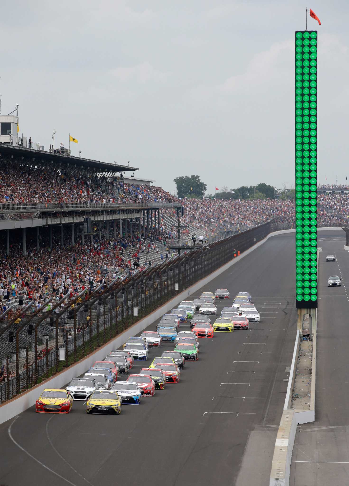 NASCAR Indy rules package fails