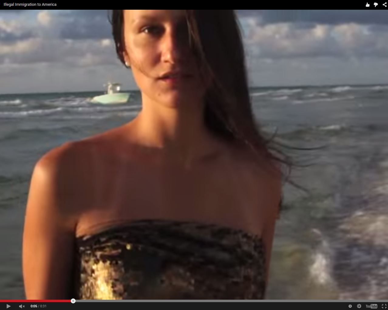 Model's Miami beach video shoot interrupted by boat of immigrants ...