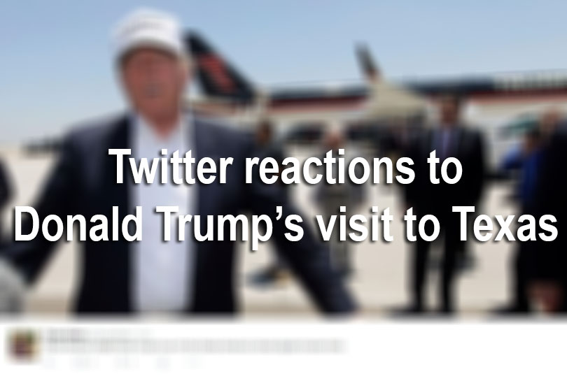 Social media reacts to Donald Trump's Texas border visit