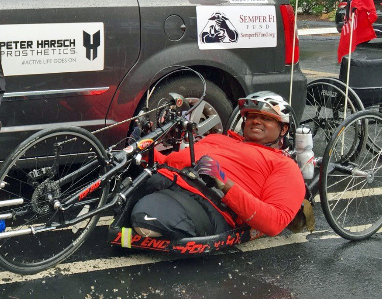 Brian Koonz: Marine loses legs, finds strength in bike ride across America