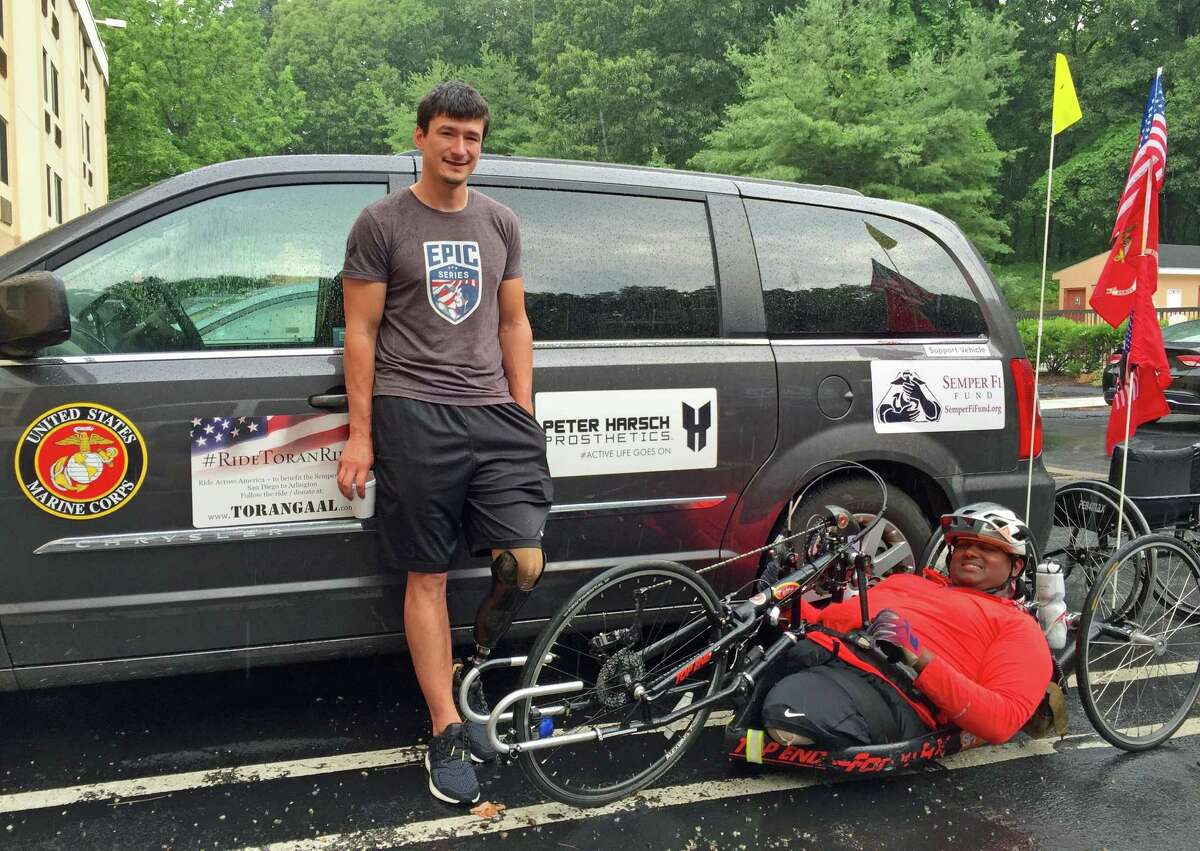 Brian Koonz: Marine loses legs, finds strength in bike ride across America