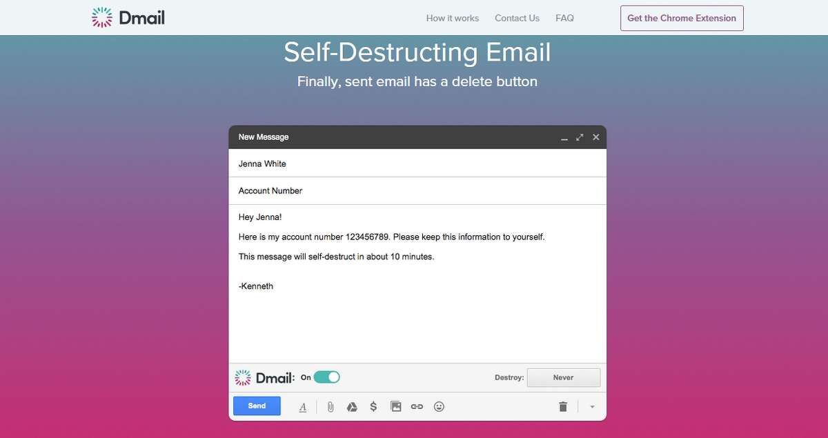 How to Tech: This Gmail will self-destruct with Dmail