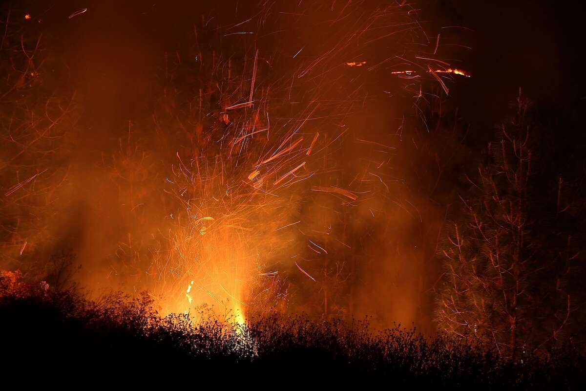 Rocky Fire doubles and shifts, but remains a threat to more homes