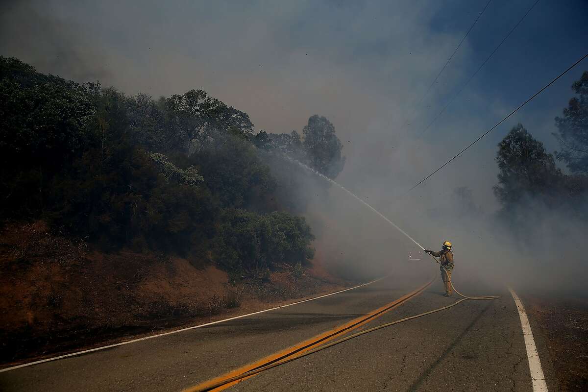 Lake County fire leaps firefighters’ line at Highway 20