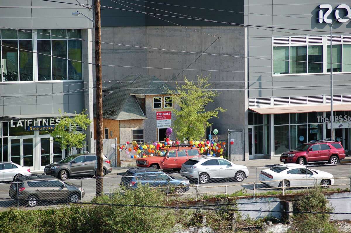 The celebrated "Up" house will be delivered to a non-profit organization