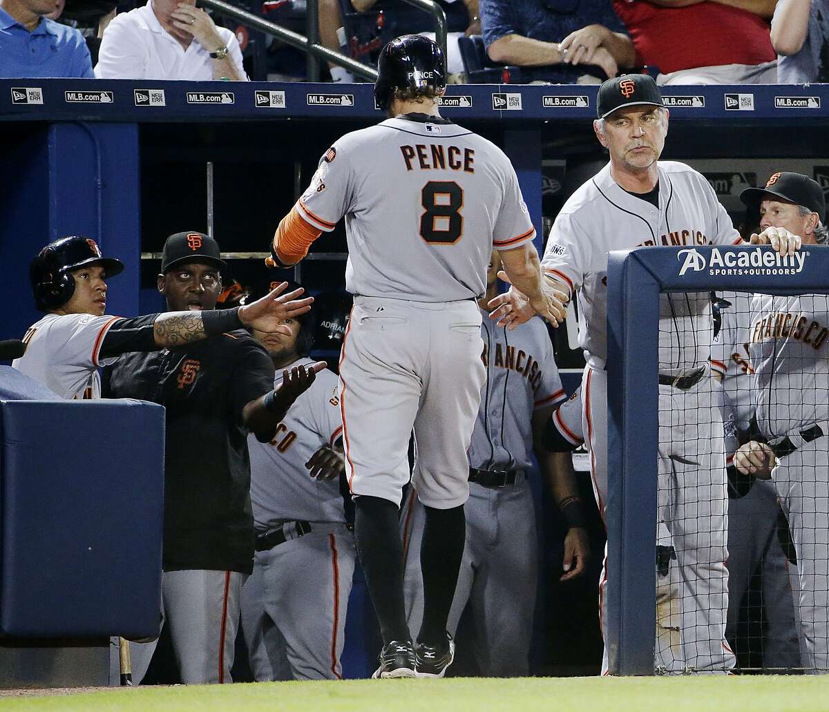 Hunter Pence’s 3-run HR leads Giants past Braves