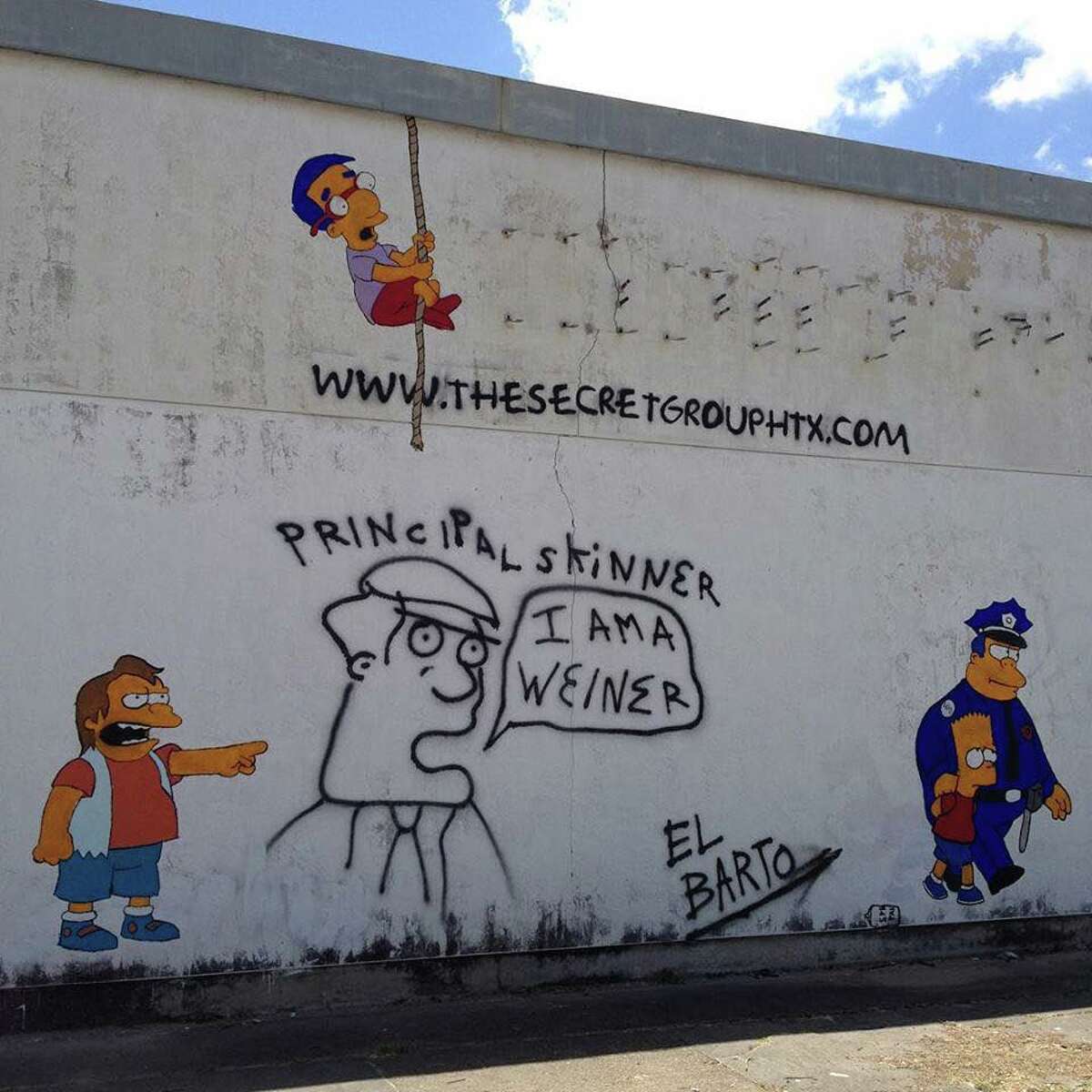 The story behind that Simpsons street art on downtown Houston's east side