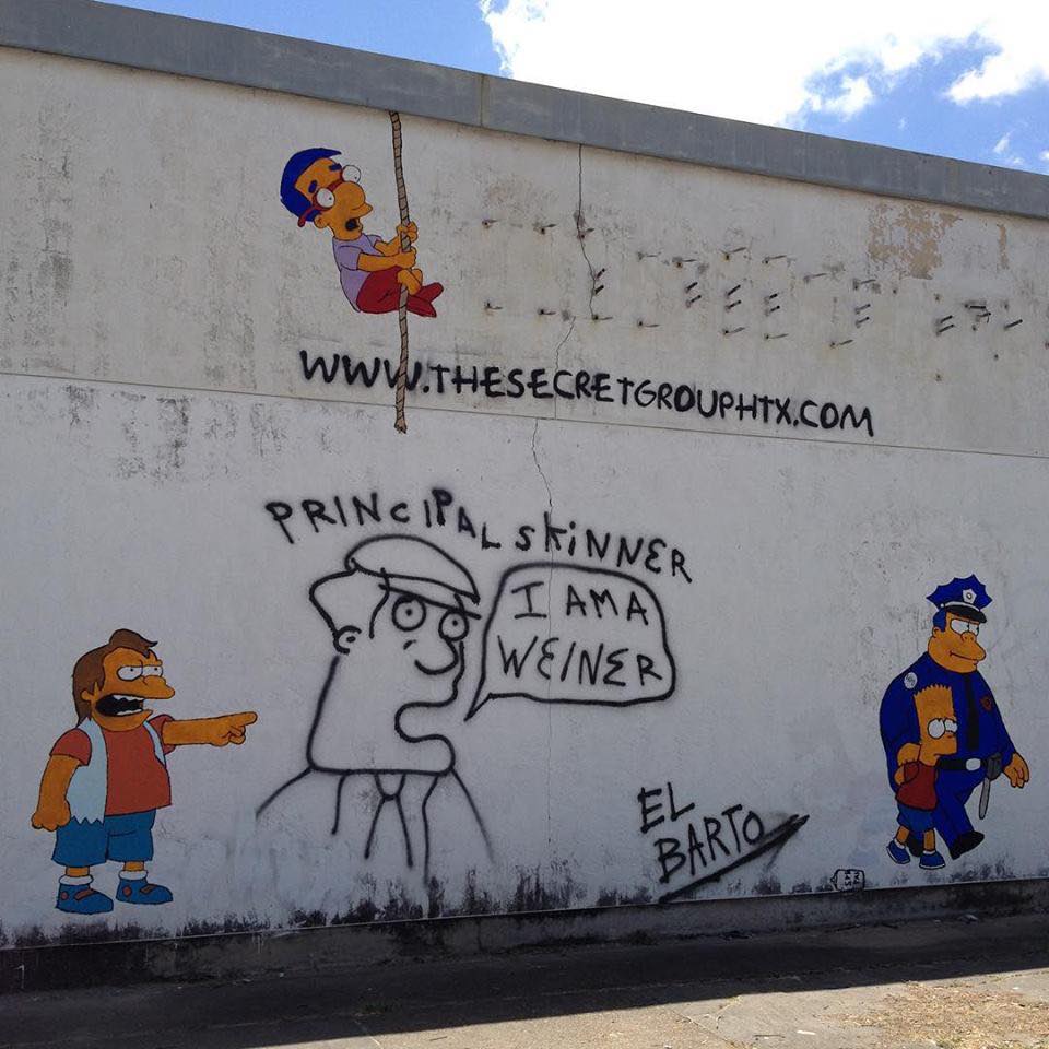The story behind that Simpsons street art on downtown Houston's east side