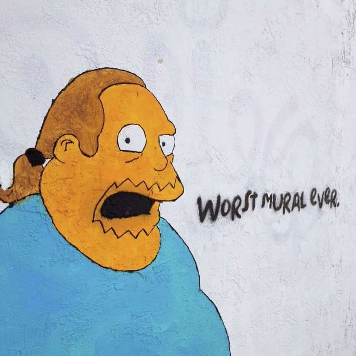 The story behind that Simpsons street art on downtown Houston's east side