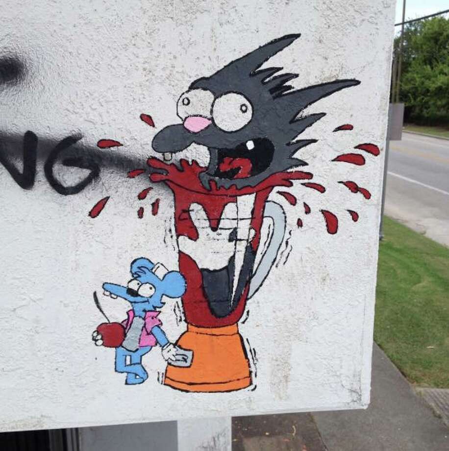 The story behind that Simpsons street art on downtown Houston's east ...