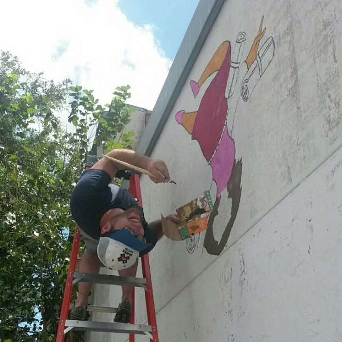 The story behind that Simpsons street art on downtown Houston's east side