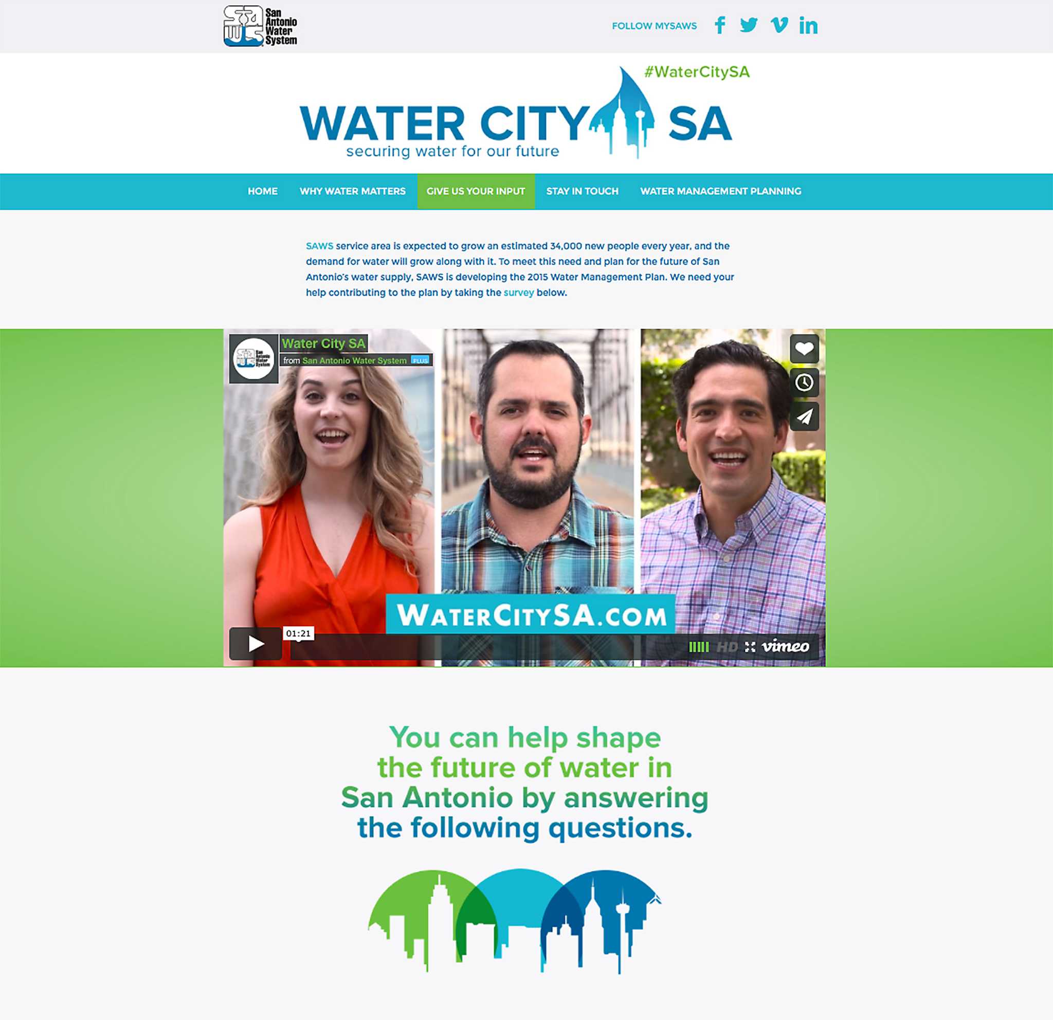Millennials targeted by SAWS for water planning