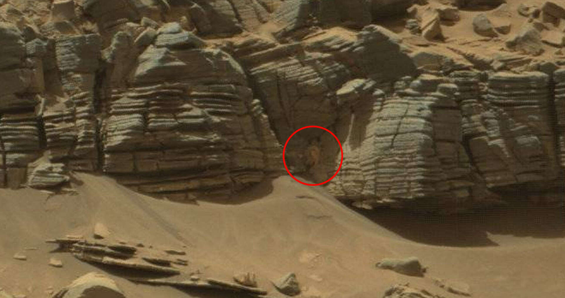 'Alien' face-hugger seen on NASA Mars rover camera?