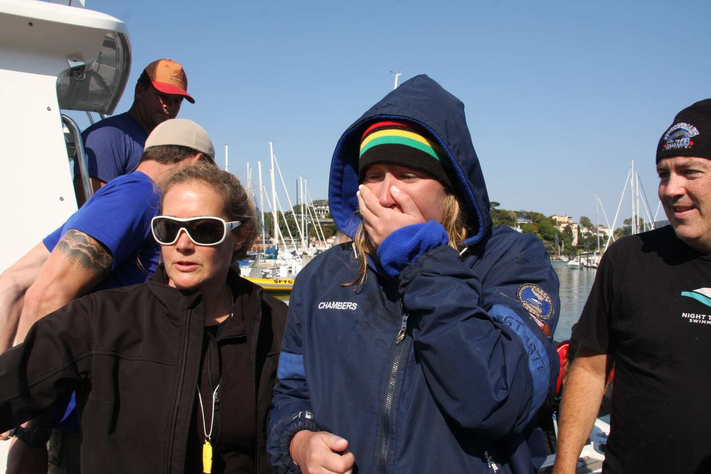Kim Chambers becomes first woman to swim from Farallones to S.F.