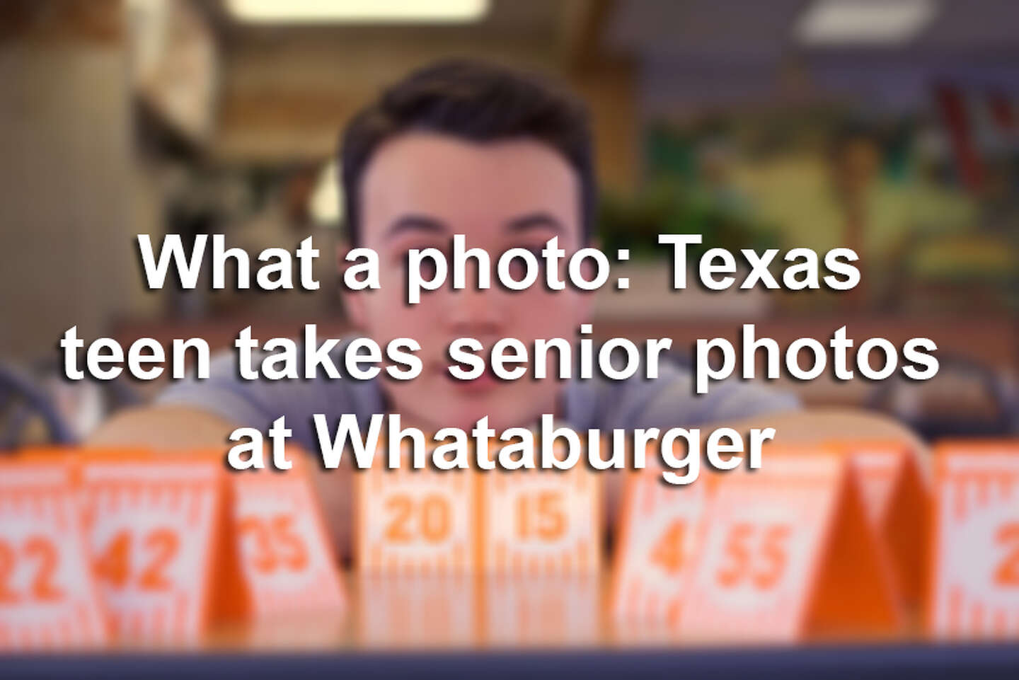 What a photo: Texas high school student takes Whataburger-themed senior ...