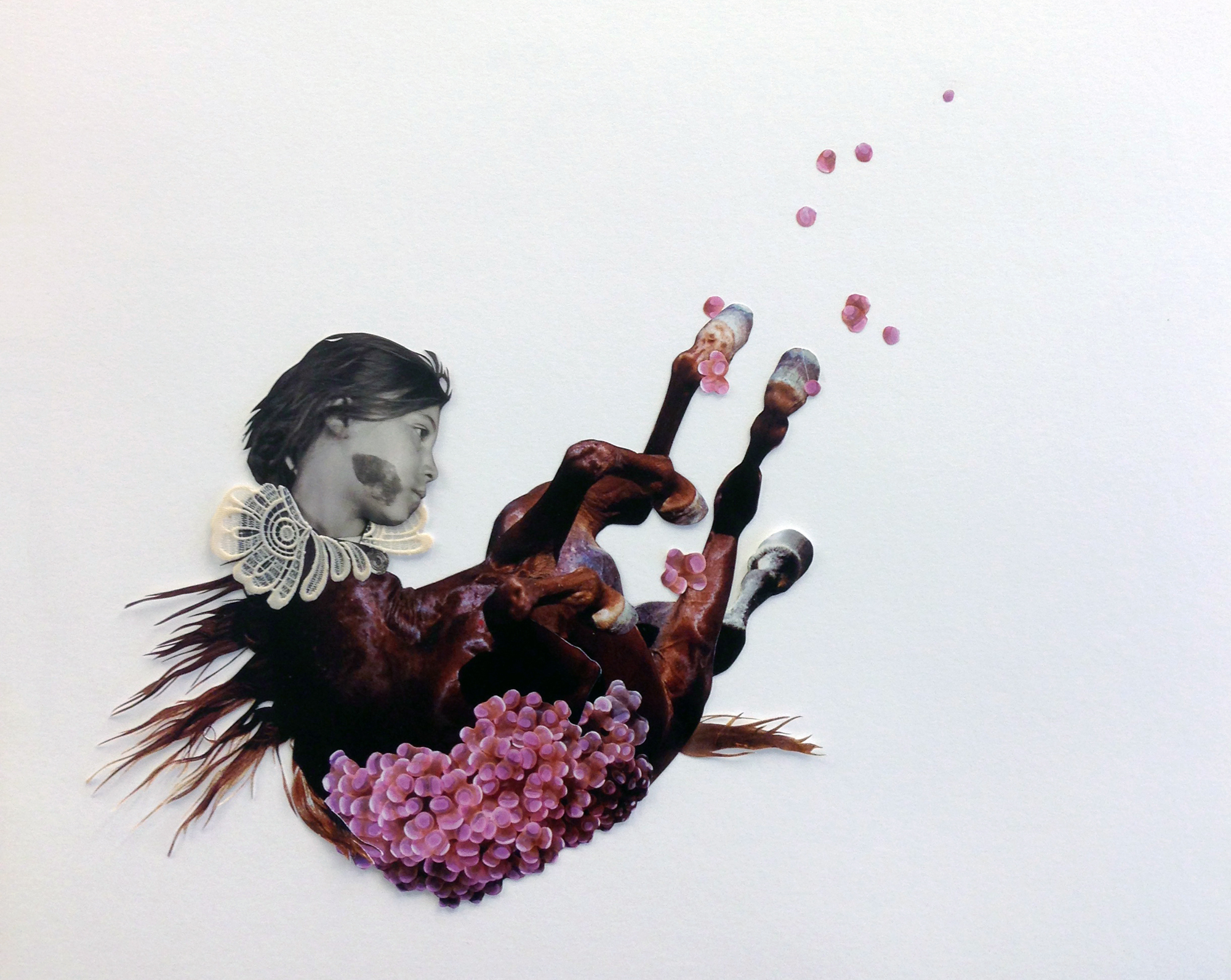 Collage artist’s work has struck a nerve