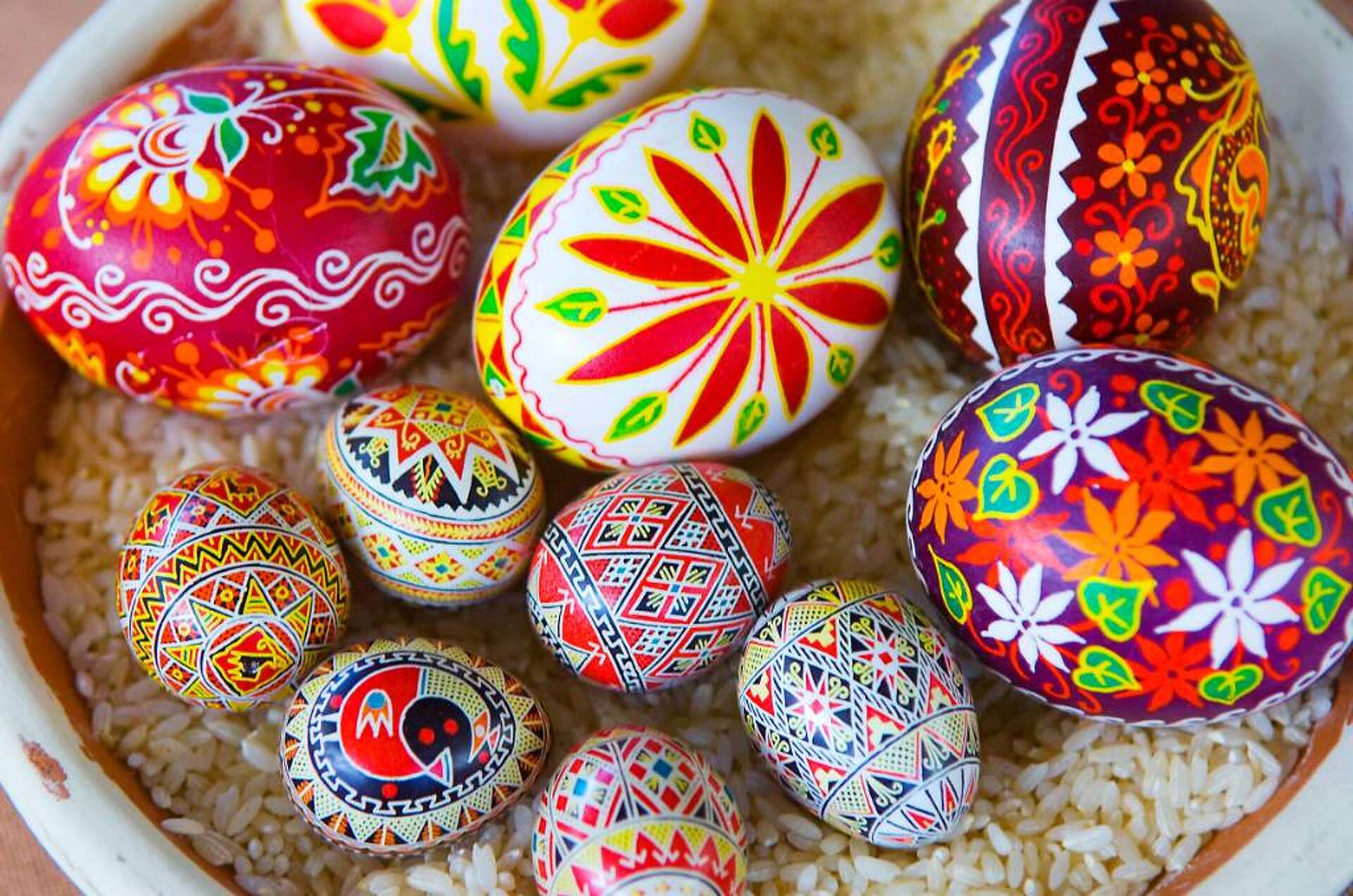 Traditional Ukrainian Easter eggs link to pre-Christian past