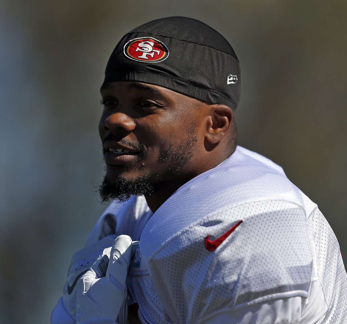 49ers’ coach at suspended receiver’s side to meet the press
