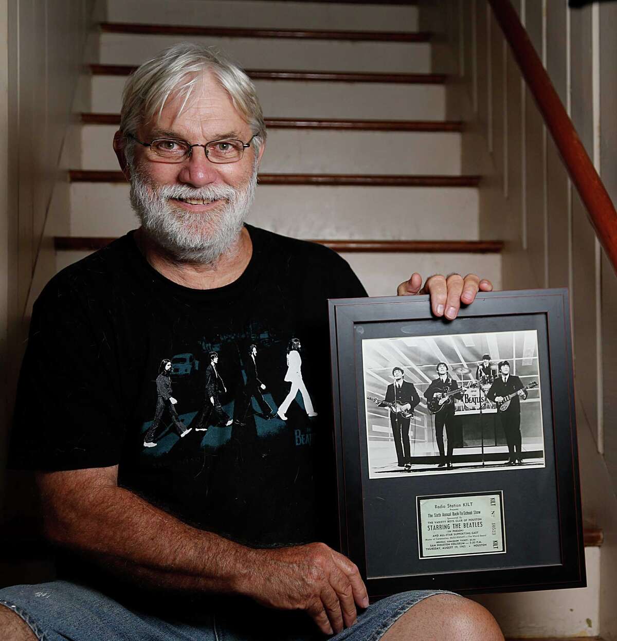 Fan celebrates solid-gold anniversary of Beatles' Houston concert
