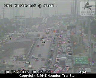 Car fire snarls Northwest Freeway during rush hour