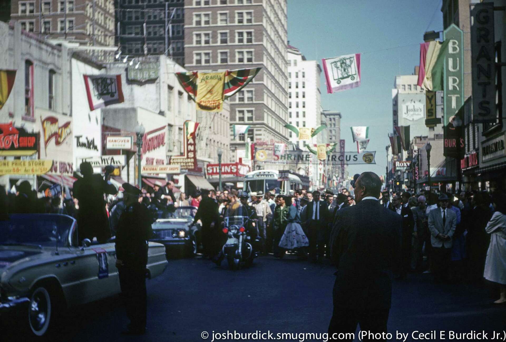 The city of Houston as seen in Kodachrome photos shot in the '50s and '60s