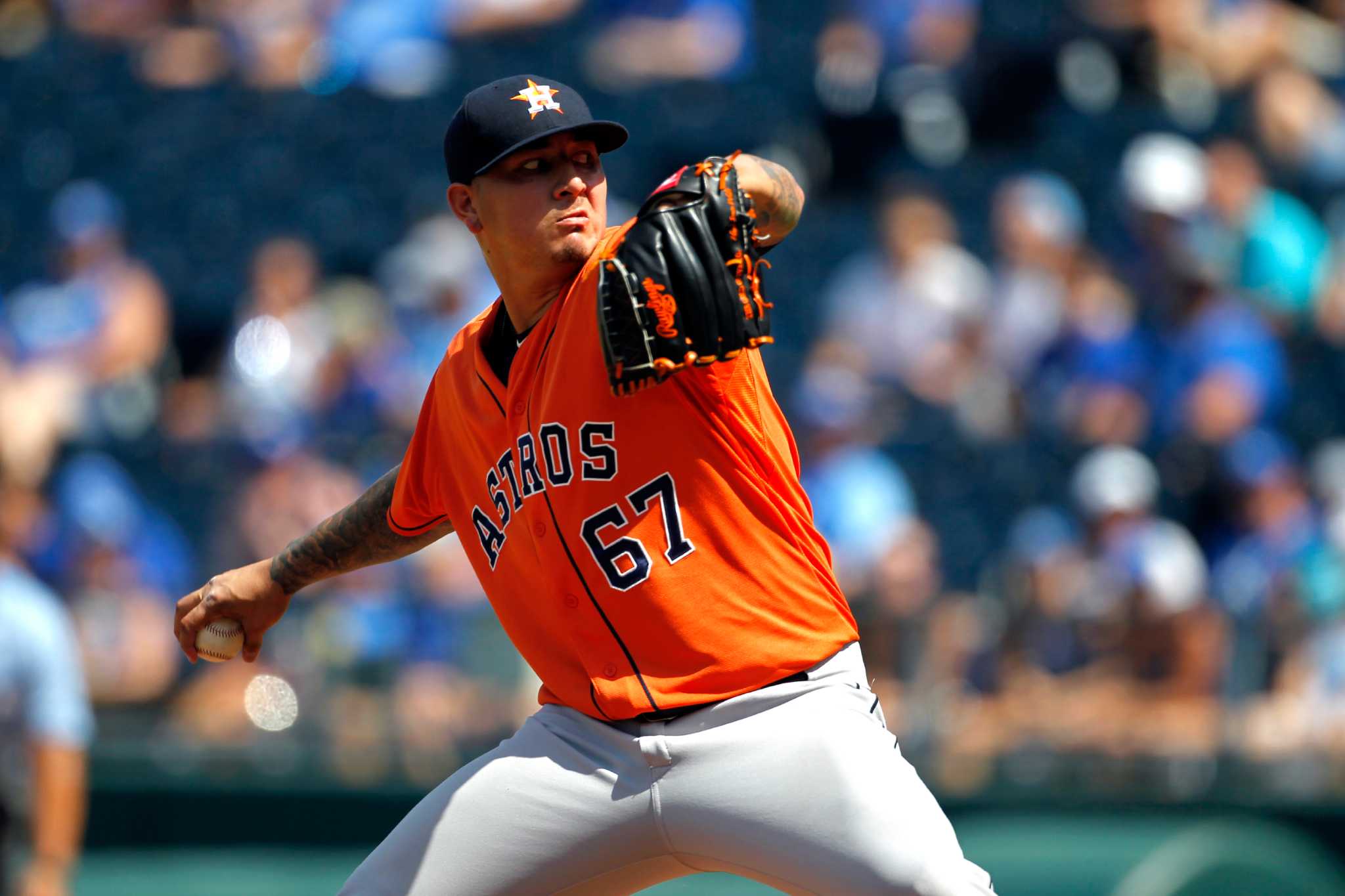 Stud Astros pitcher returns to show after stint in minors