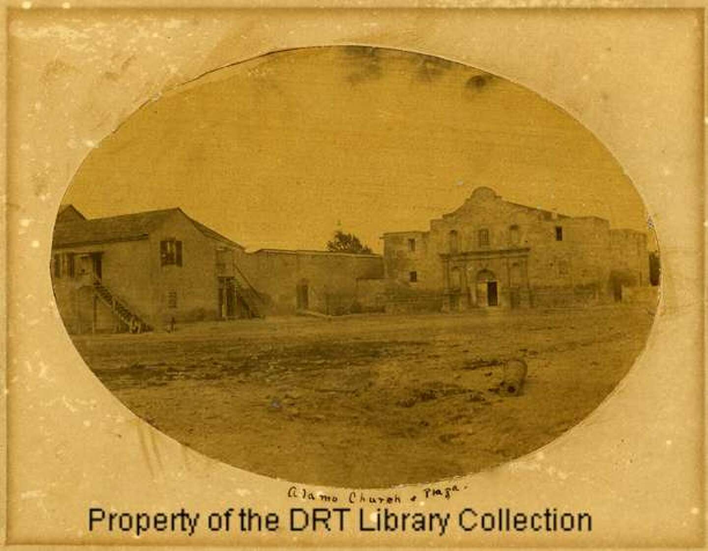 This photo of the Alamo is the oldest known image of Texas