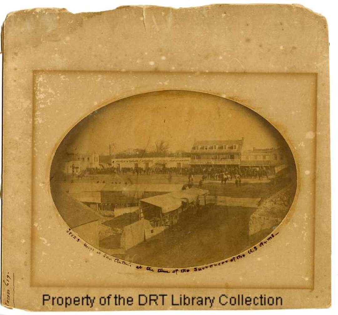 This photo of the Alamo is the oldest known image of Texas