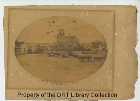 This photo of the Alamo is the oldest known image of Texas