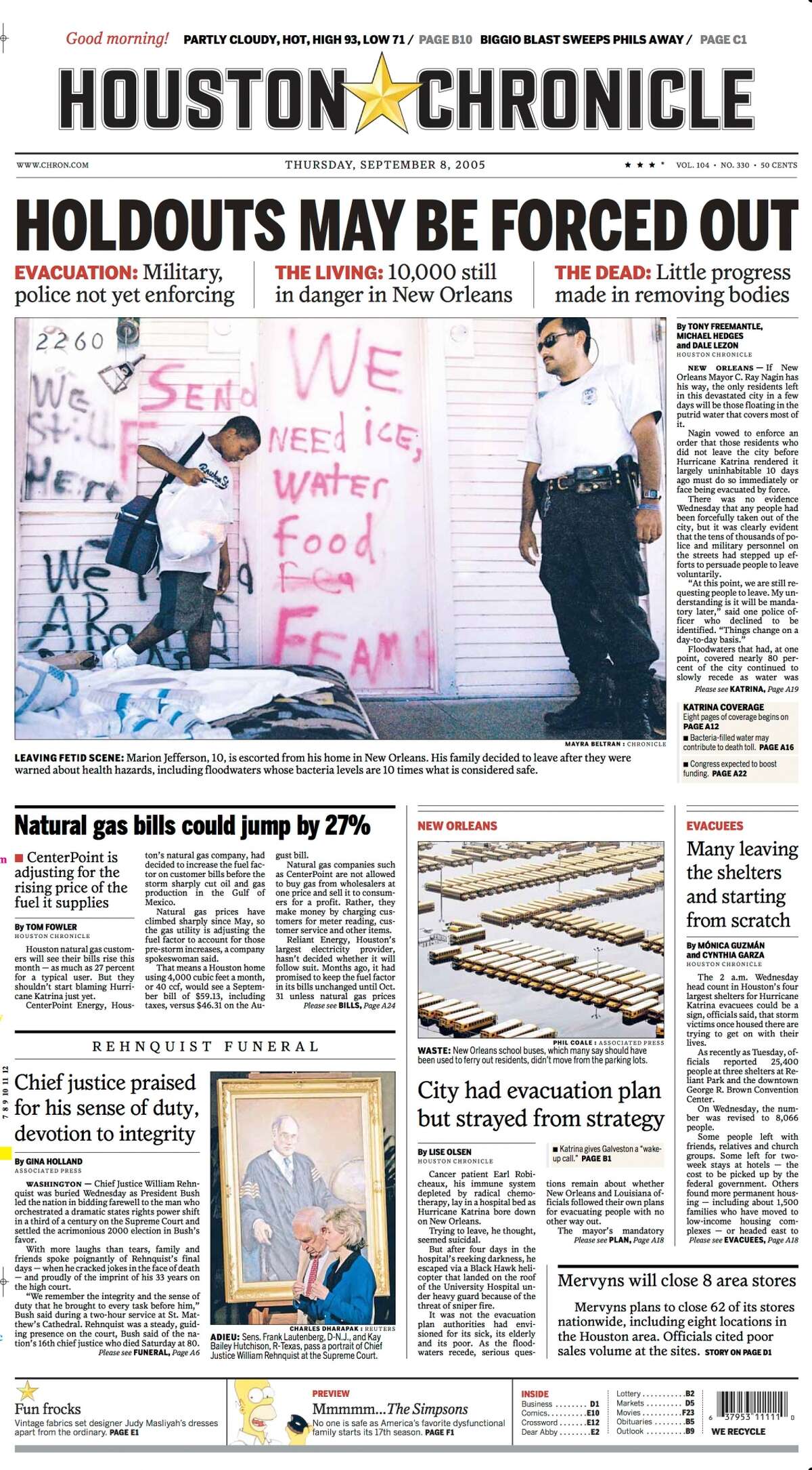 Katrina 10 years later: See Chronicle front pages from the storm