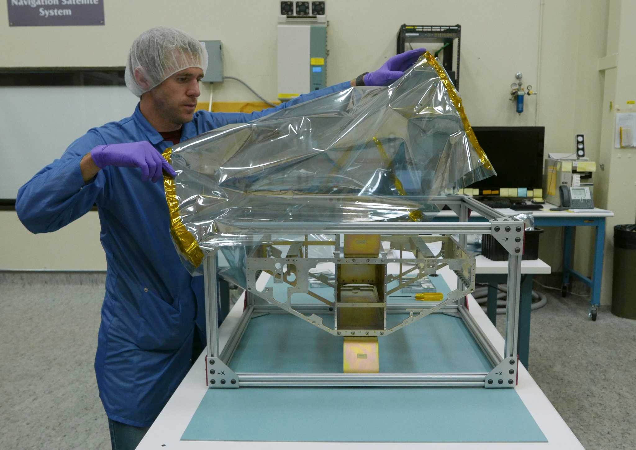 S.A. lab building hurricane satellites