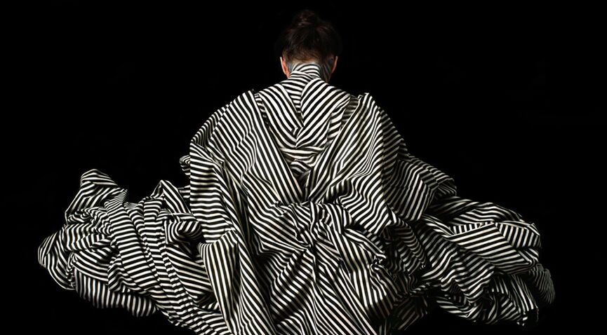 Invisible artist emerges from the background of her works