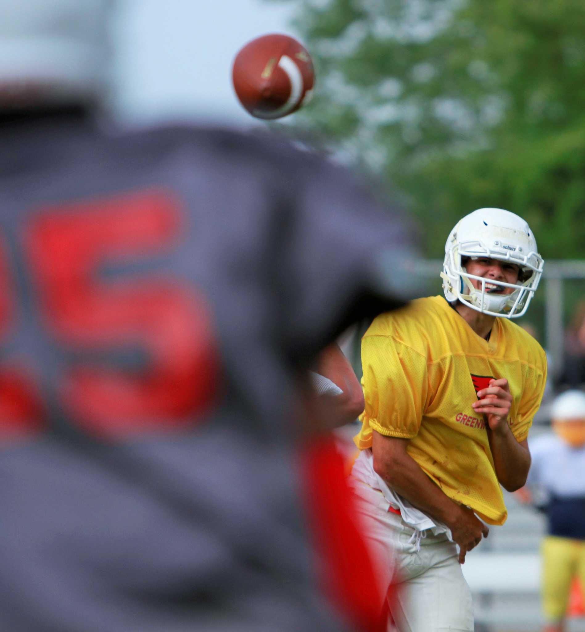 Brunswick, Greenwich football teams meet in a scrimmage