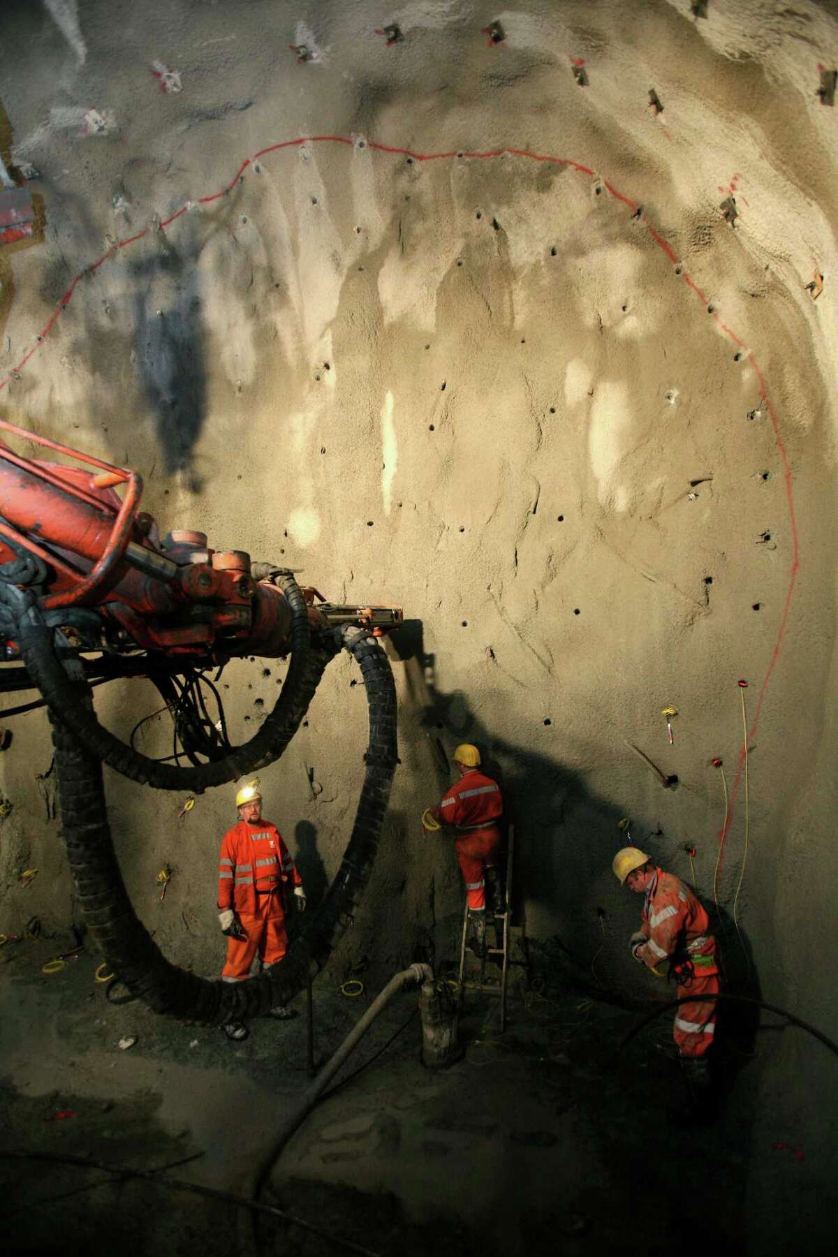 Peer into the world's longest tunnel that cuts under the Swiss Alps