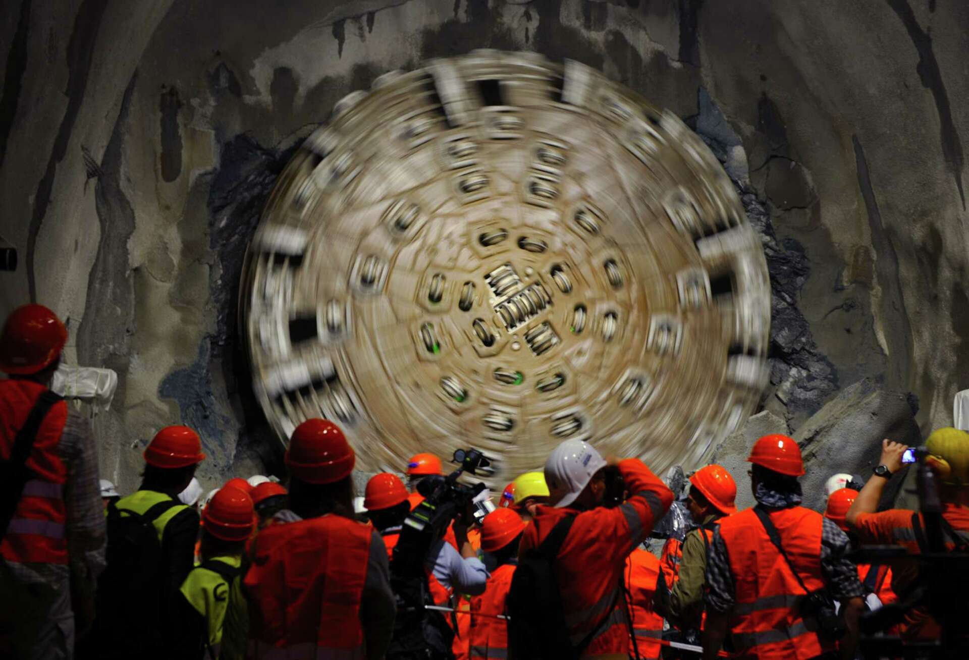 Peer into the world's longest tunnel that cuts under the Swiss Alps