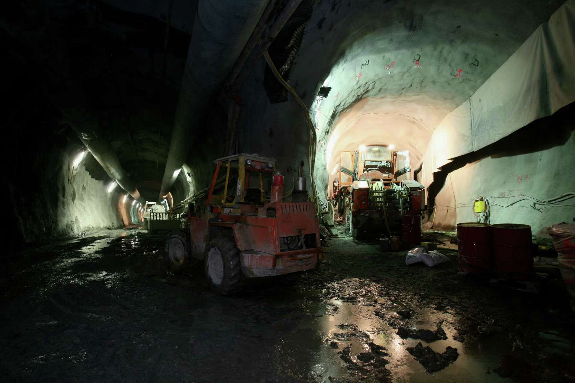 Peer into the world's longest tunnel that cuts under the Swiss Alps