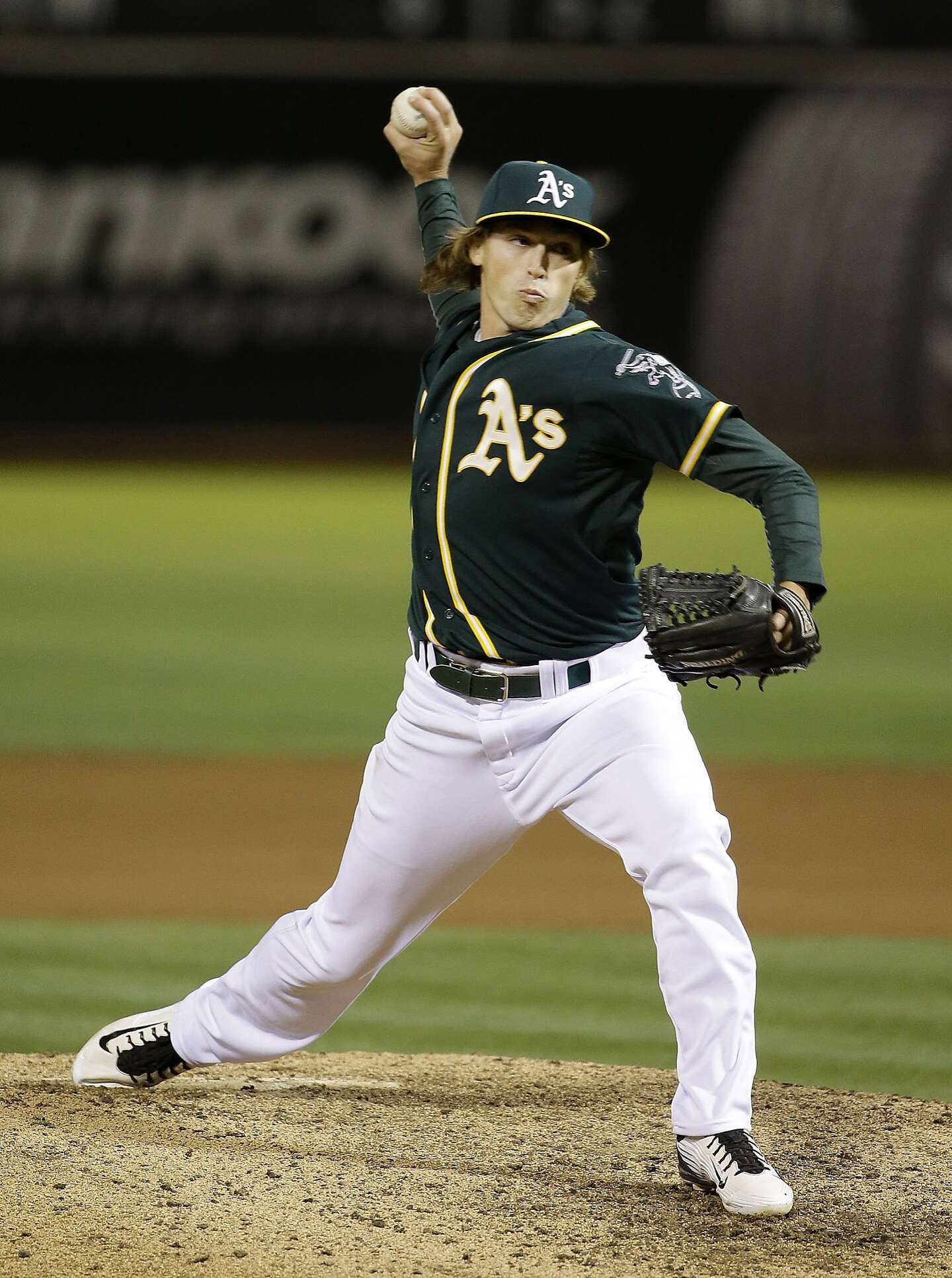 Rookie Ryan Dull making his mark in A’s bullpen