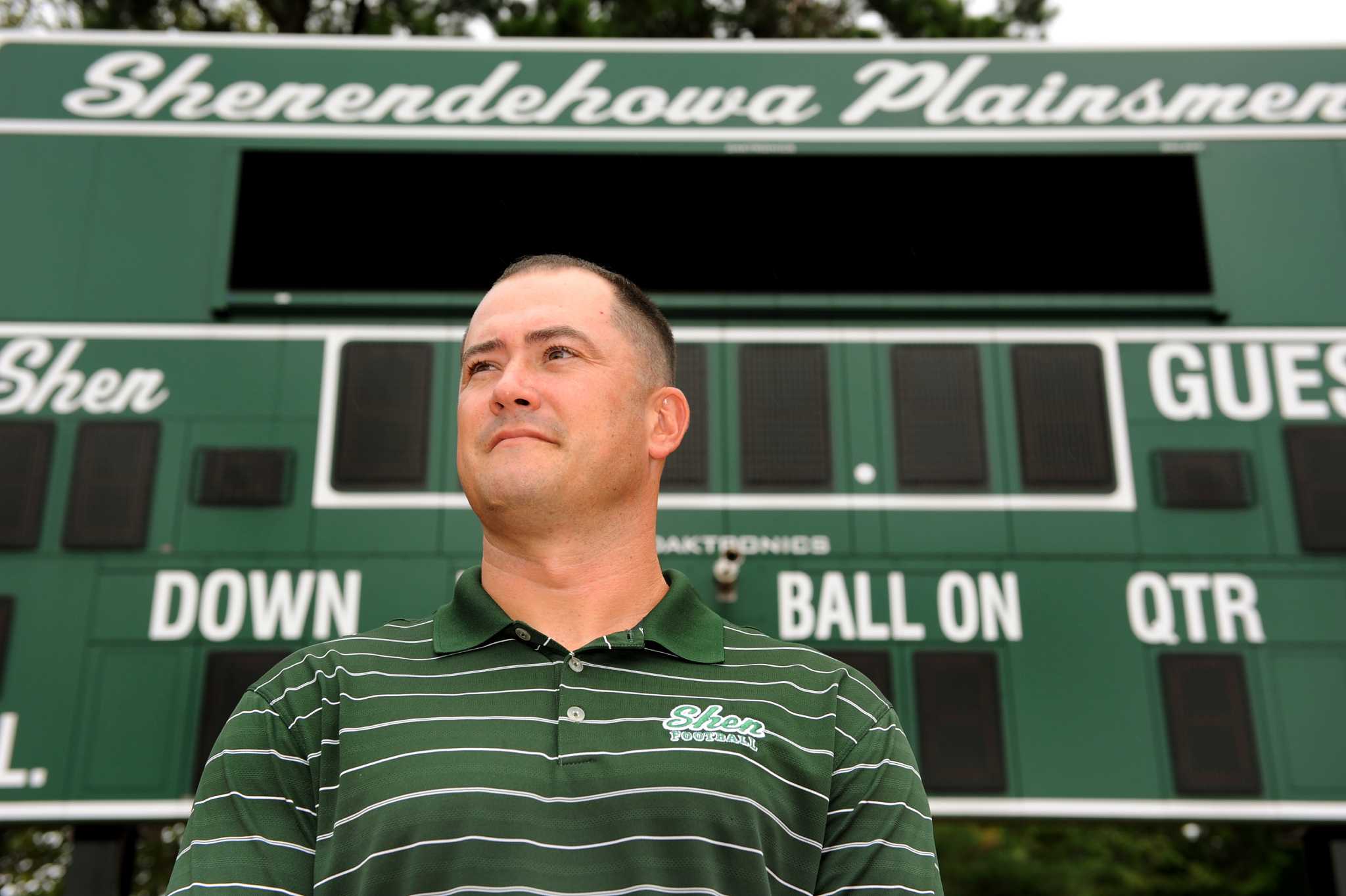 Coach Brian Clawson looks to lead Shen football back to title