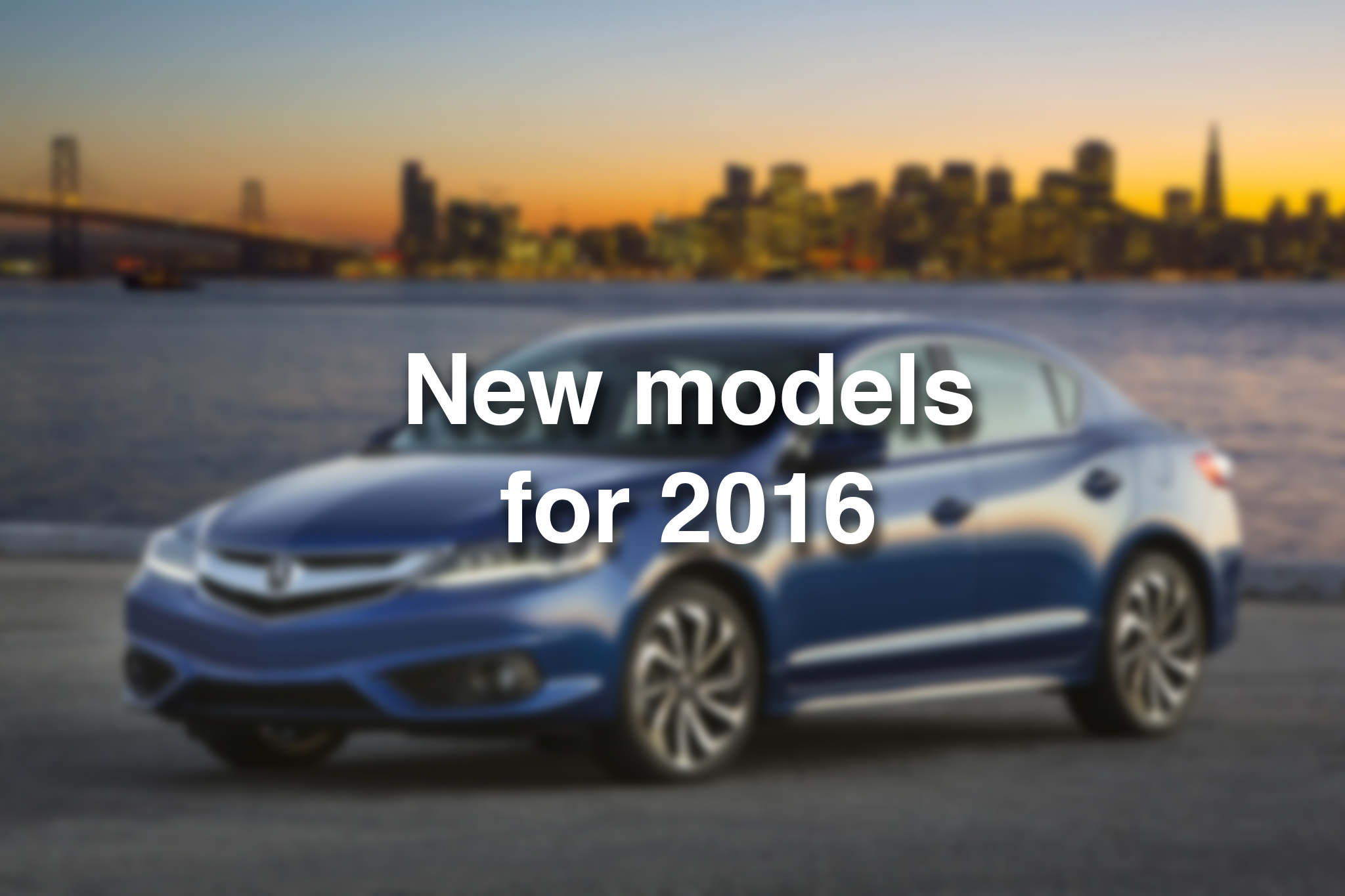 Photos: All the new cars for 2016