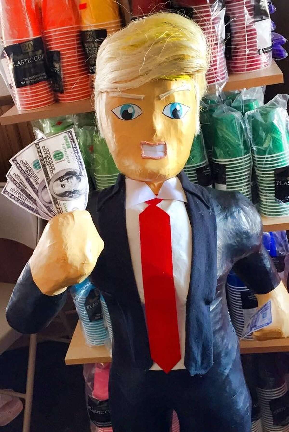 Class up your bash with a Trump piñata