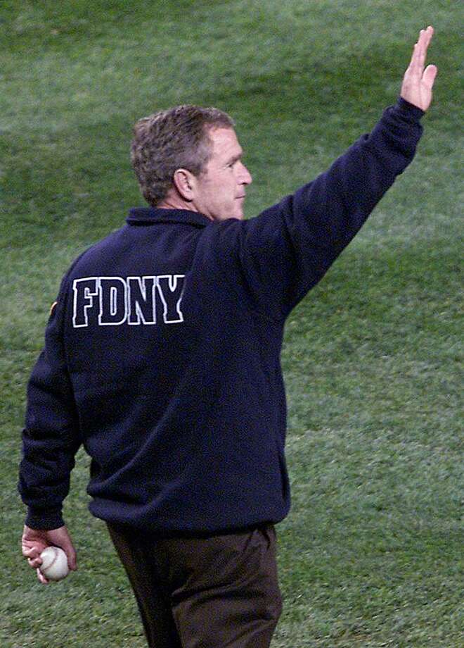 George W. Bush recalls throwing out World Series first pitch after 9/11 ... George W. Bush recalls throwing out World Series first pitch after 9/11 ...