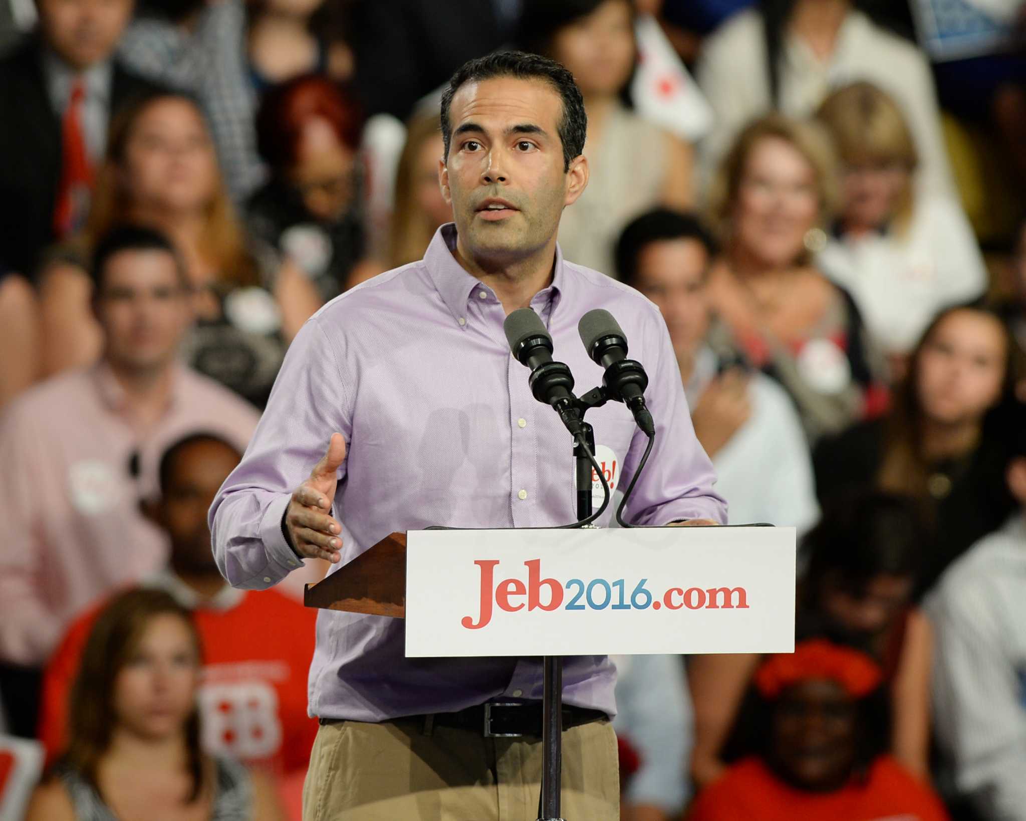 Active role in father's campaign taking George P. Bush away from day job
