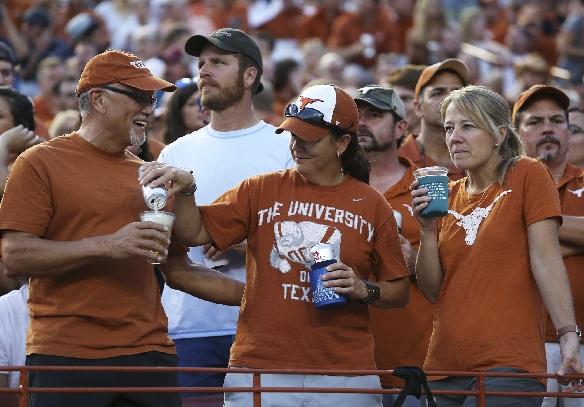 For first time, beer flows freely — and legally — at UT home games