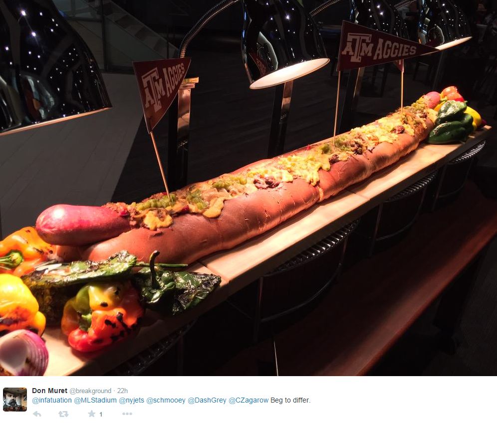 This 4-foot, 12-pound hot dog needs a 12th man to eat at Texas A&M ...