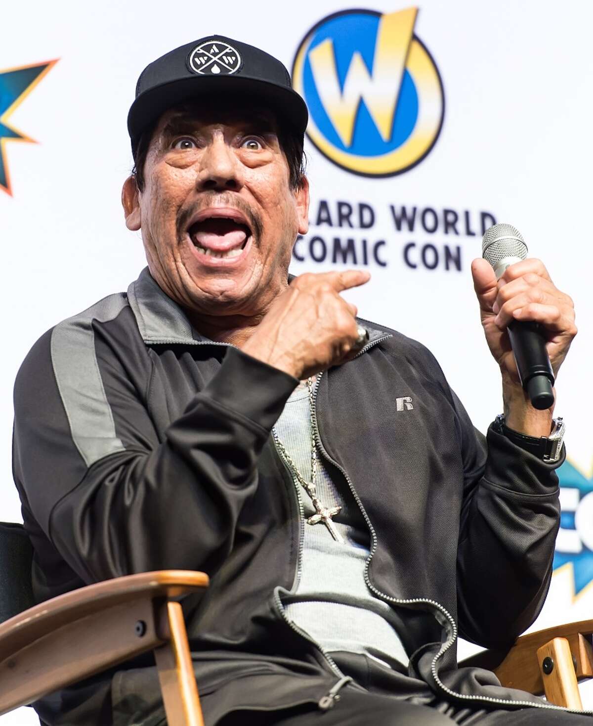 Actor Danny Trejo speaks about childhood struggles to Laredo-area students